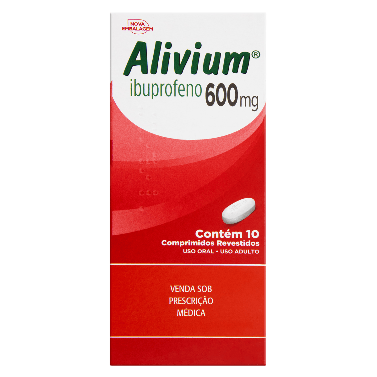 Alivium 600Mg Com 10 Comprimidos - Drogaleste
