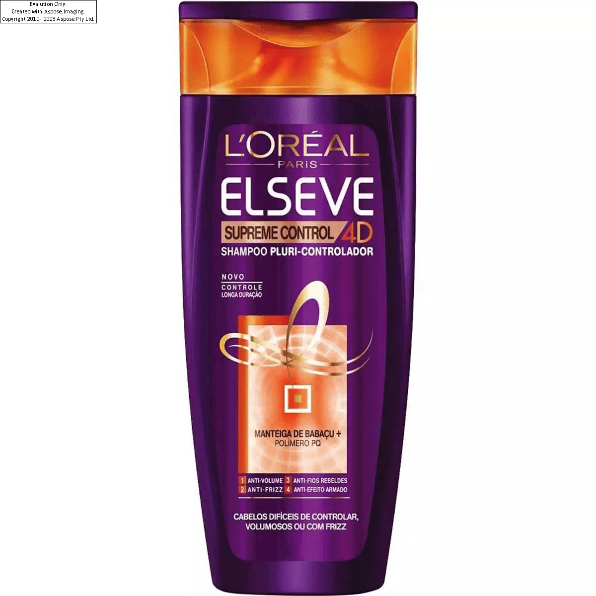 Shampoo Elseve Supreme Control 4D 400Ml - Drogaleste