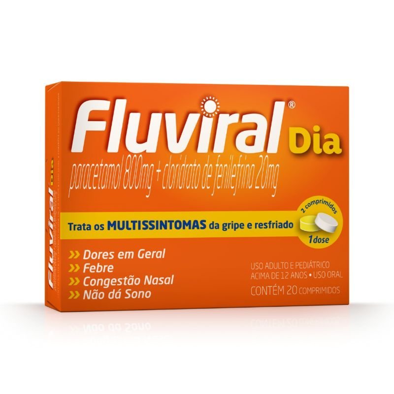 Fluviral Dia Com 20 Comprimidos - Drogaleste