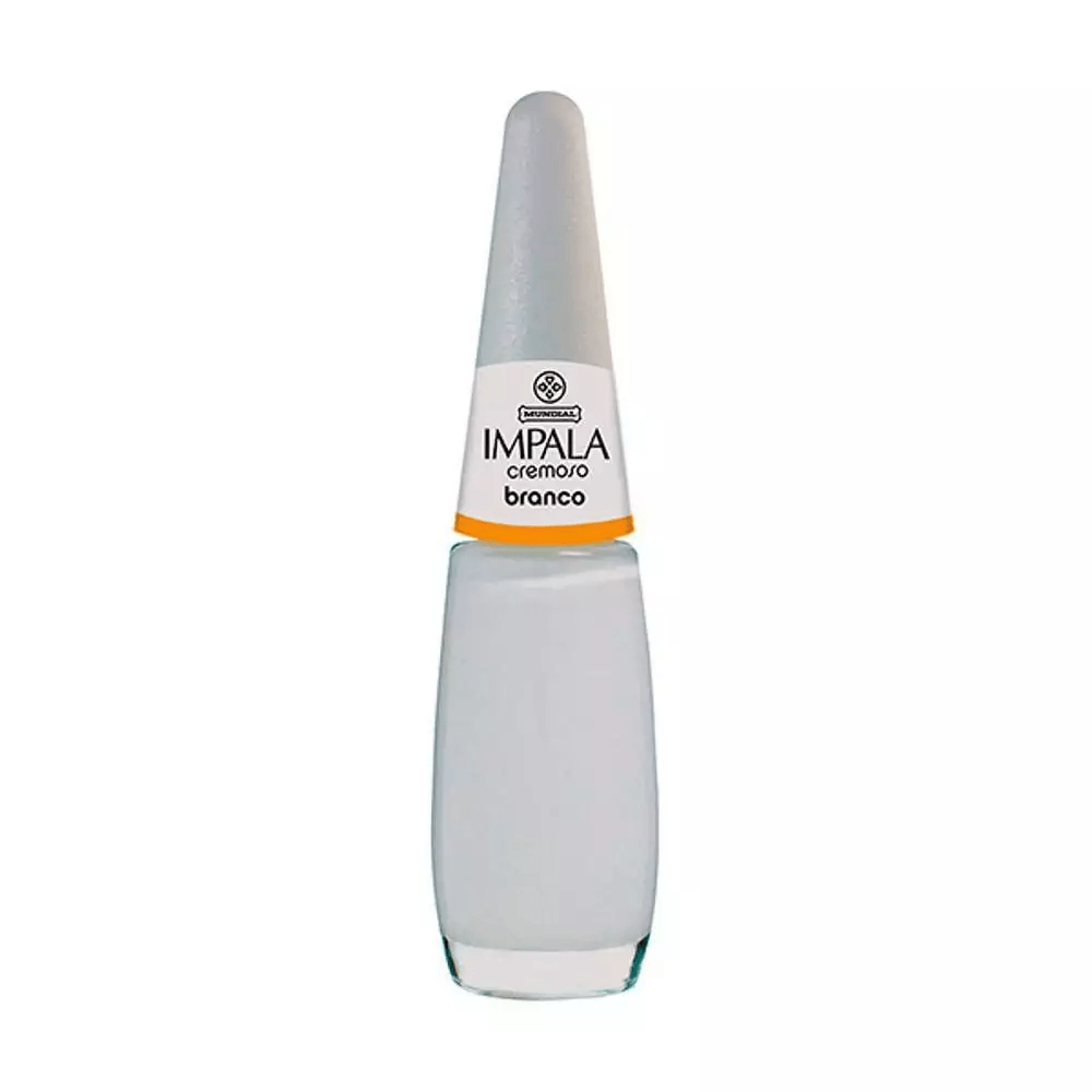 ESMALTE IMPALA CREMOSO BRANCO 7,5ML - Drogaleste