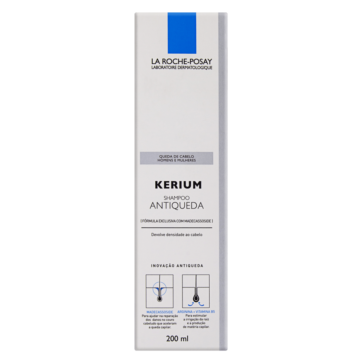 Shampoo Kerium Antiqueda Complemento La Roche-Posay 200ml - Drogaleste