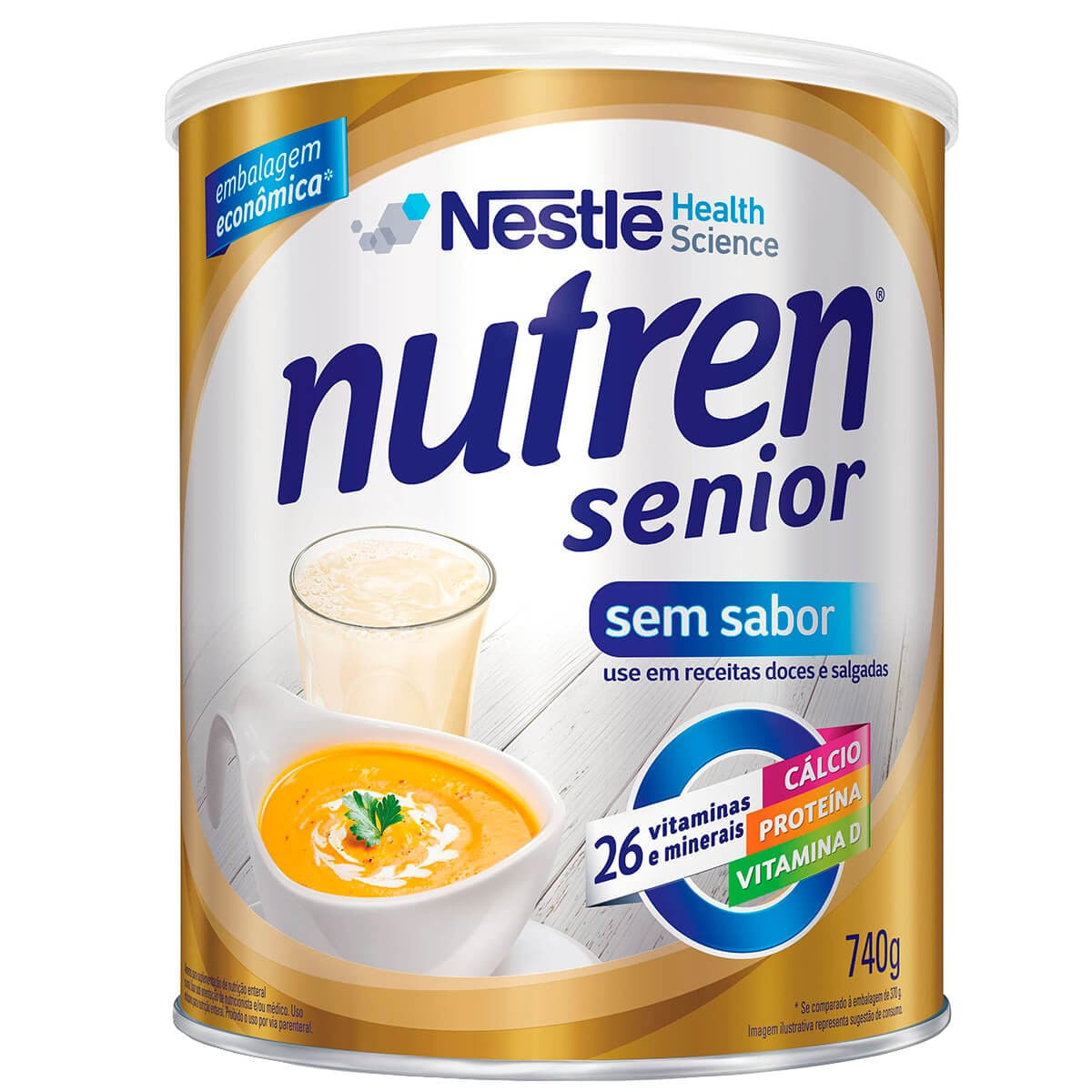 Nutren Senior Sem Sabor 740G - Drogaleste