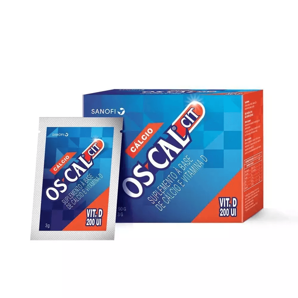 Os-Cal Cit 200Ui Com 30 Saches - Drogaleste
