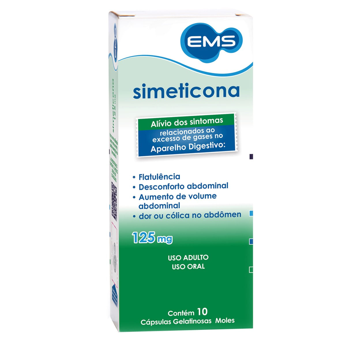 Simeticona 125Mg Com 10 Comprimidos Ems - Drogaleste