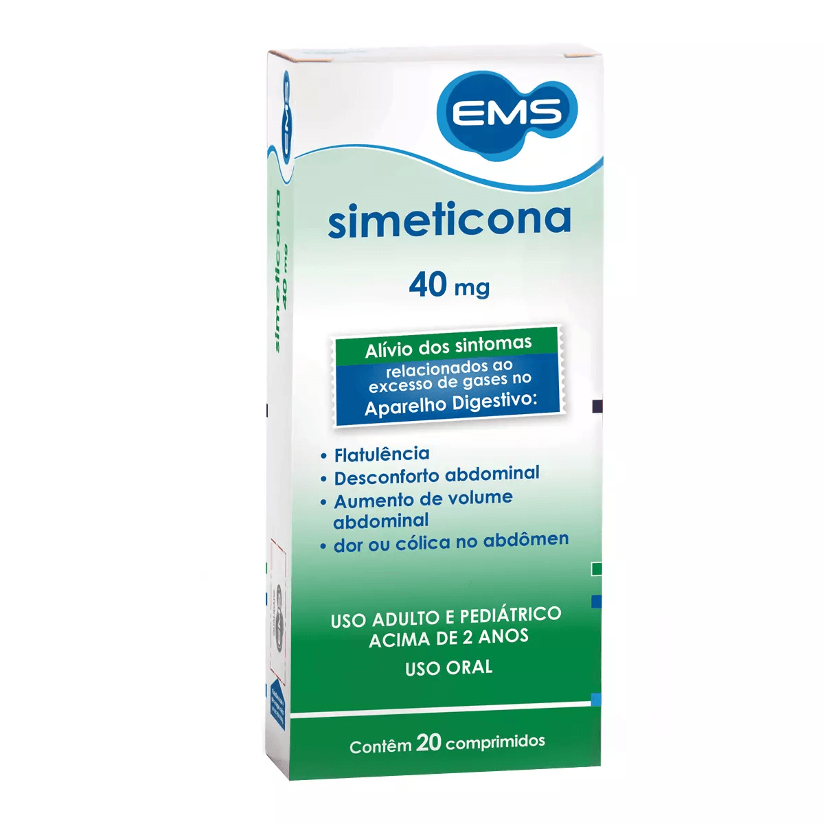 Simeticona 40Mg Com 20 Comprimidos Ems - Drogaleste