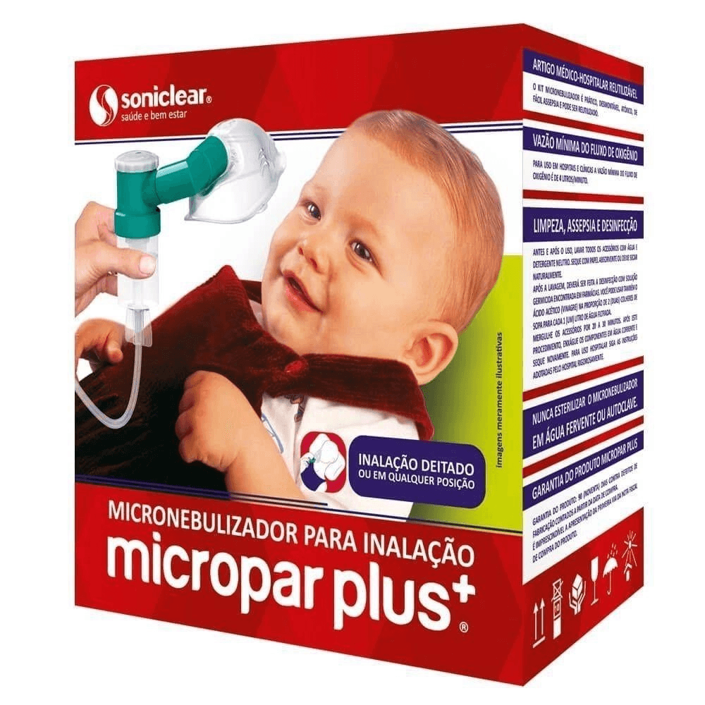 KIT INALAÇAO SONICLEAR MICROPAR PLUS - Drogaleste