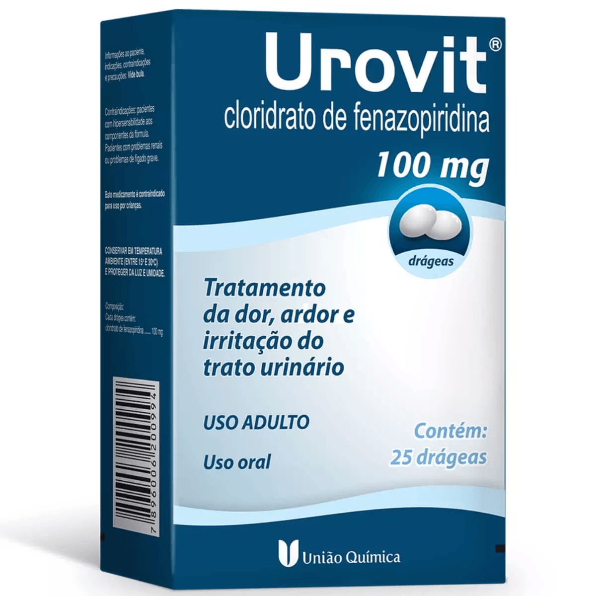 Urovit 100Mg Com 25 Comprimidos - Drogaleste