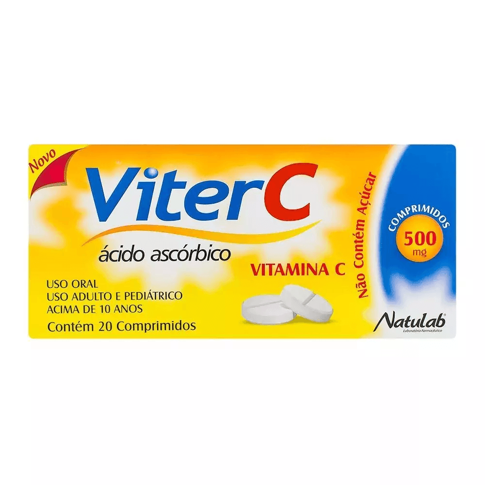 Viter C 500mg com 20 Comprimidos - Drogaleste