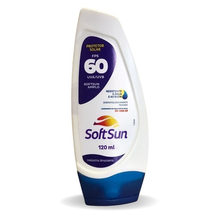 PROTETOR SOLAR SOFTSUN FPS60 120ML - Drogaleste