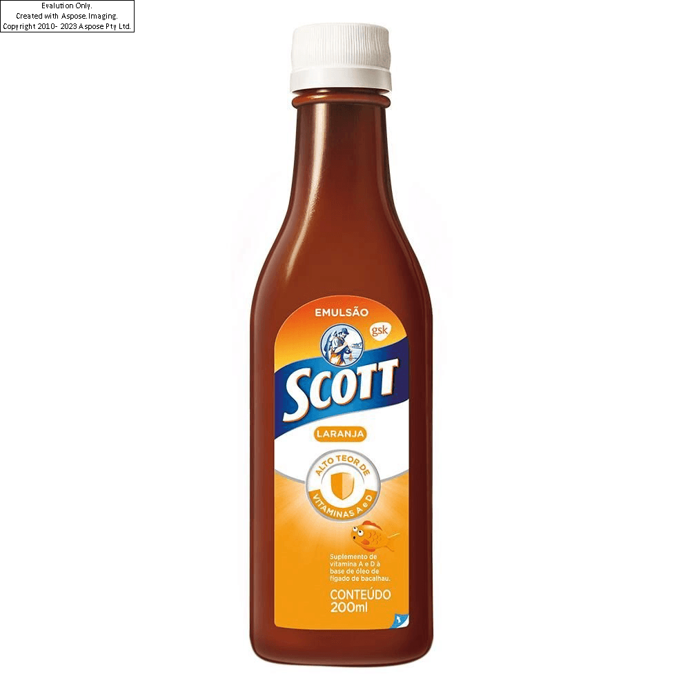 Emulsao Scott Laranja 200Ml - Drogaleste