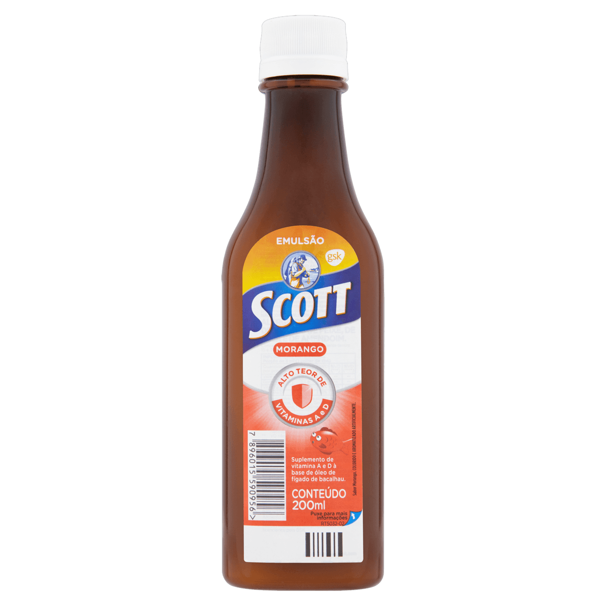 Emulsao Scott Morango 200Ml - Drogaleste
