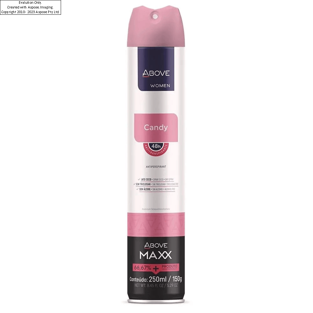 Desodorante Above Maxx Candy 250ML - Drogaleste