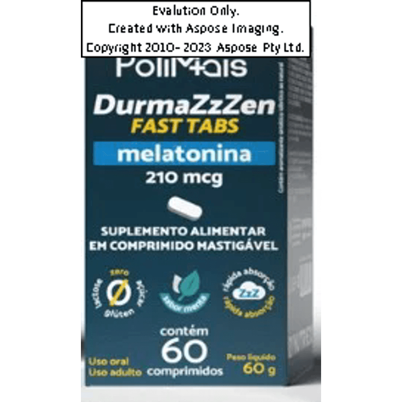 POLIMAIS DURMAZEN MELATONINA FAST TABS COM 60 COMPRIMIDOS - Drogaleste