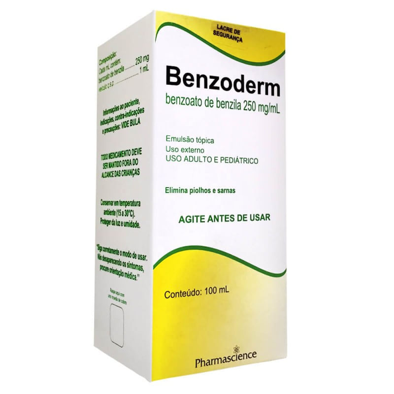 Benzoderm Soluçao 100Ml - Drogaleste