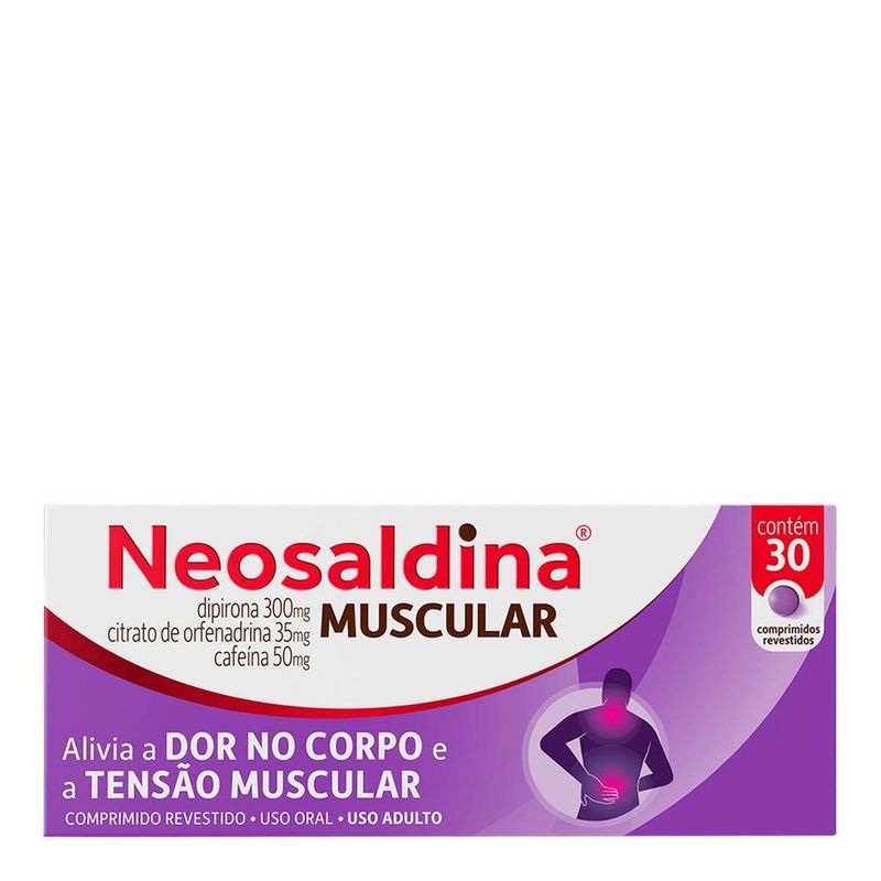 Neosaldina Muscular Com 30 comprimidos - Drogaleste