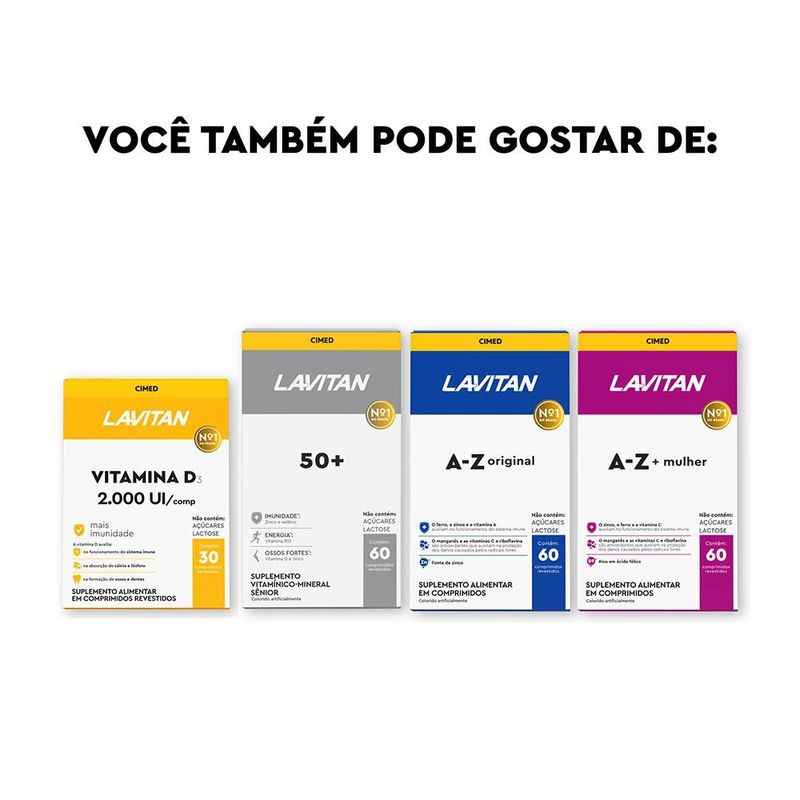 Suplemento Ômega 3 1000mg Lavitan 120 cápsulas - Drogaleste