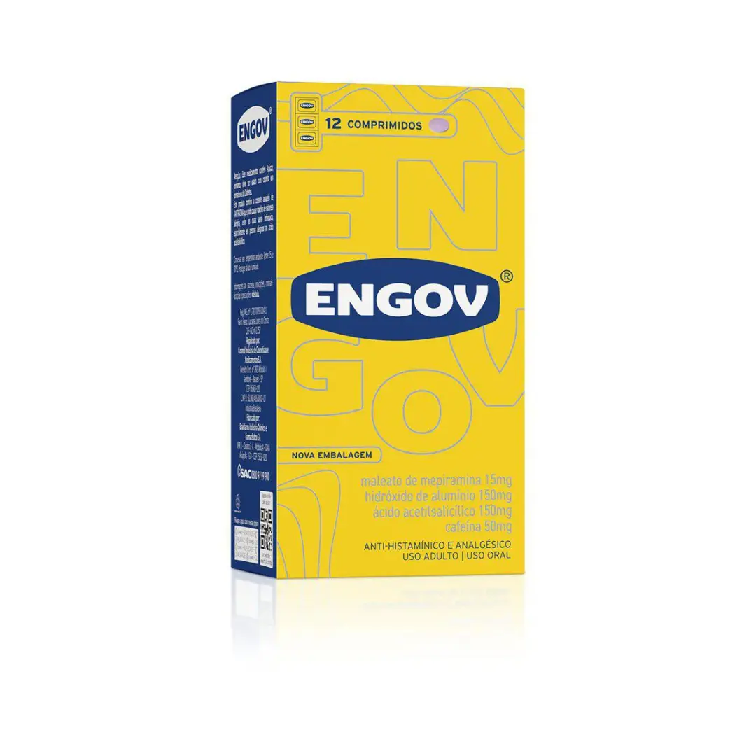 Engov 12 Comprimidos - Drogaleste